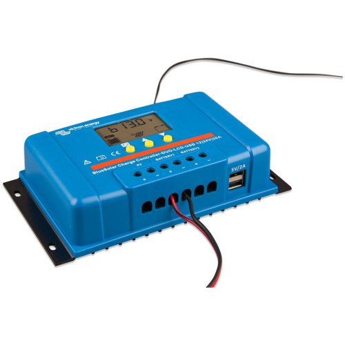 Regulador BlueSolar Victron PWM DUO-LCD y USB 12/24V-20A - SCC010020060